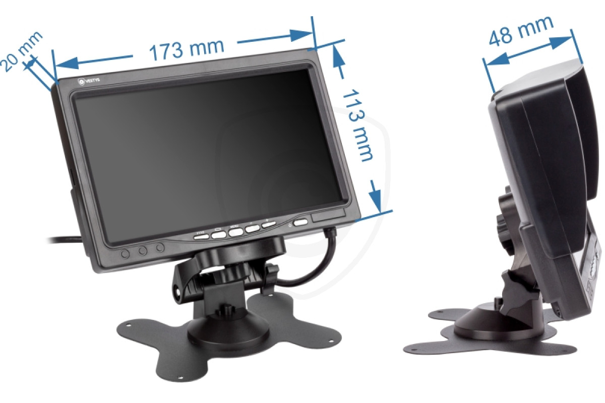 Stojanový monitor do auta 7″ | Parkovaci-kamera.cz